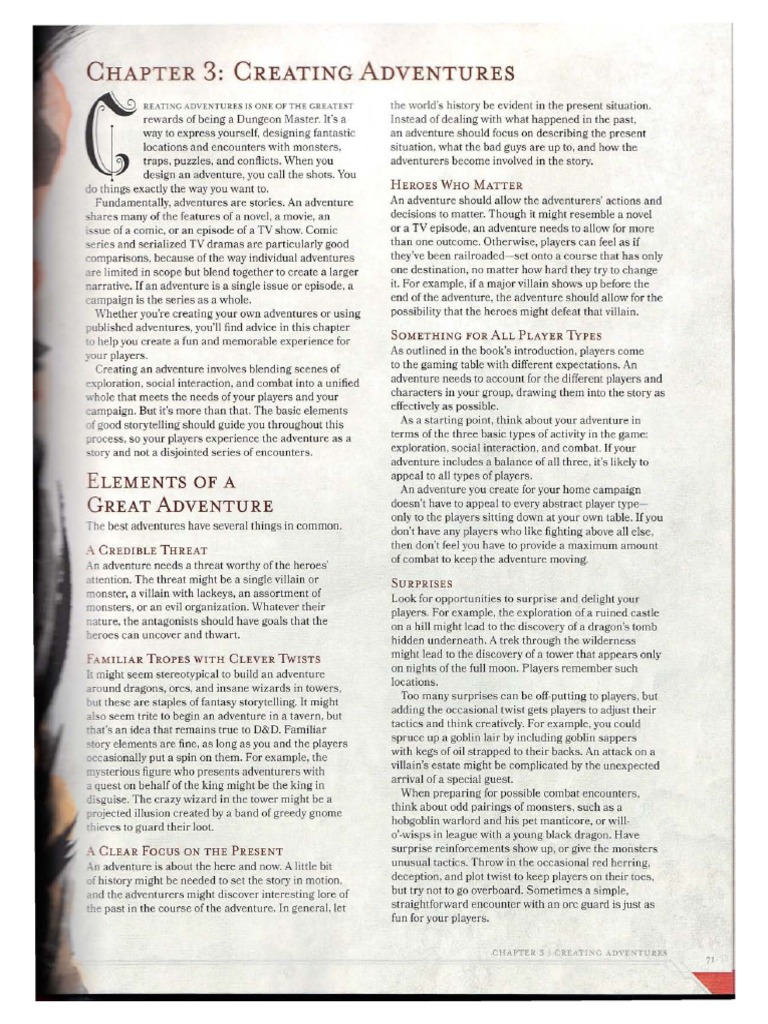 Adventure Construction | PDF | Dungeons & Dragons