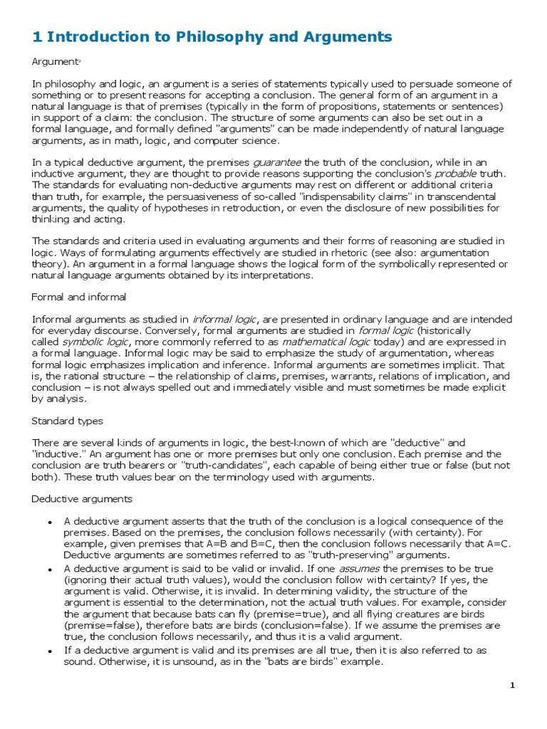 Intro To Philo LP - Arguments 22 | PDF | Argument | Logical Consequence