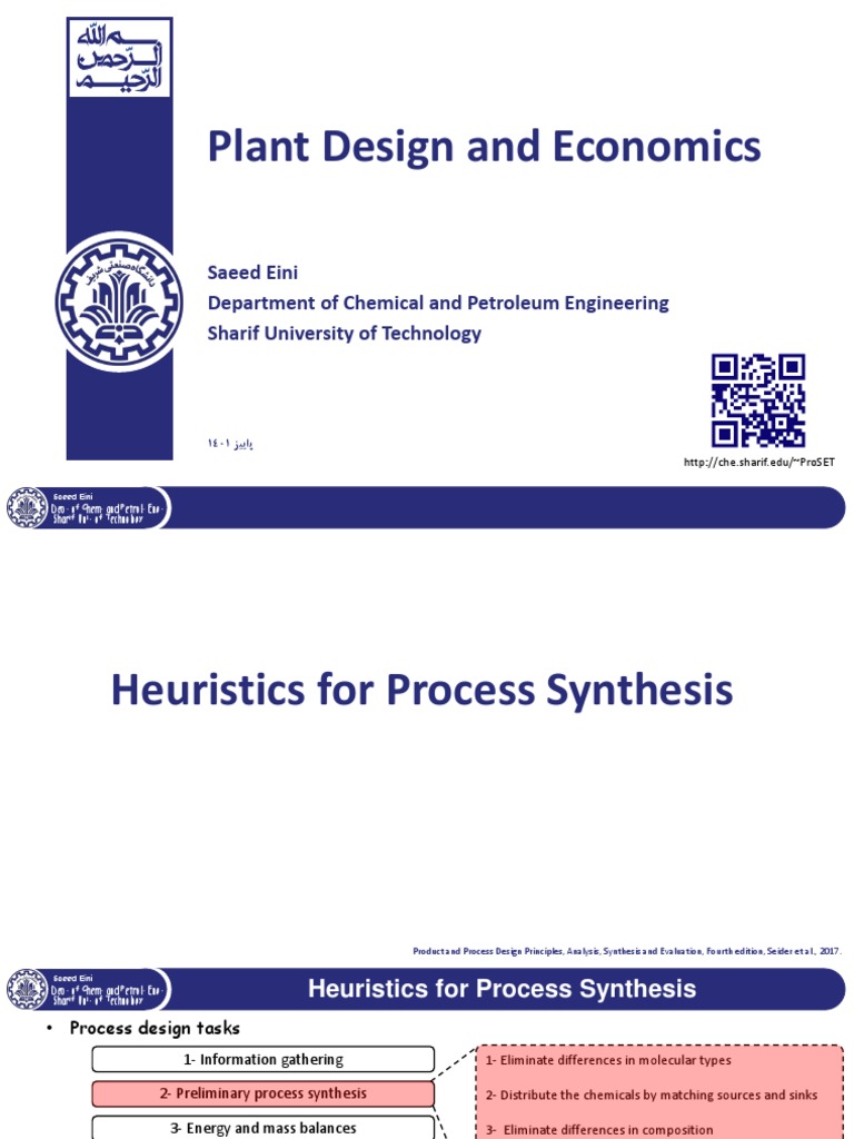 03 Plant Design and Economics Heuristics R02 | PDF | Chemical Reactions ...