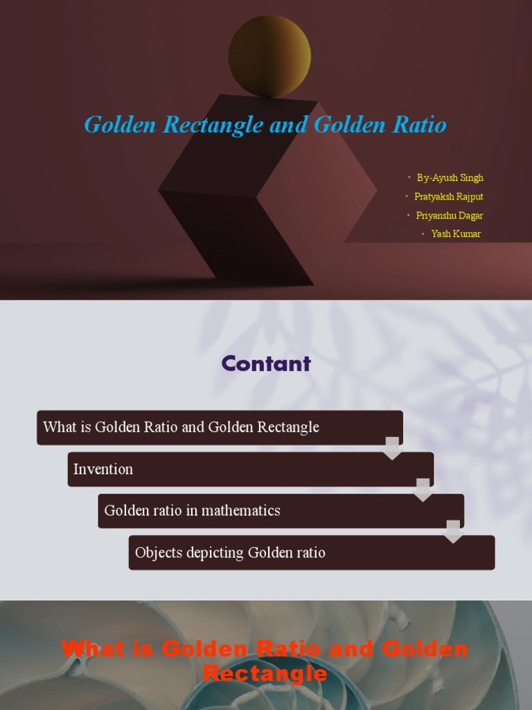 Golden Rectangle and Golden Ratio | PDF | History