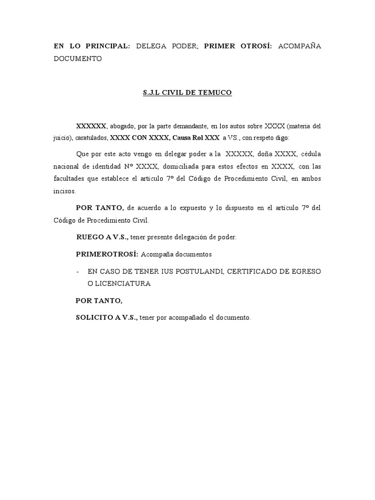 Delega Poder | PDF | Política | Derecho