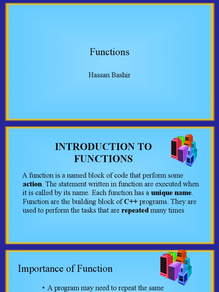 C Functions Pdf Parameter Computer Programming Information Technology Management