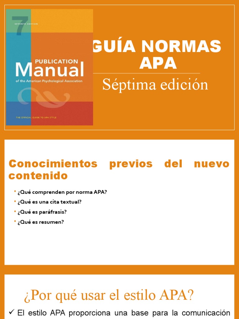 Guía de Normas APA Séptima Edición | PDF | Estilo apa | Temblores