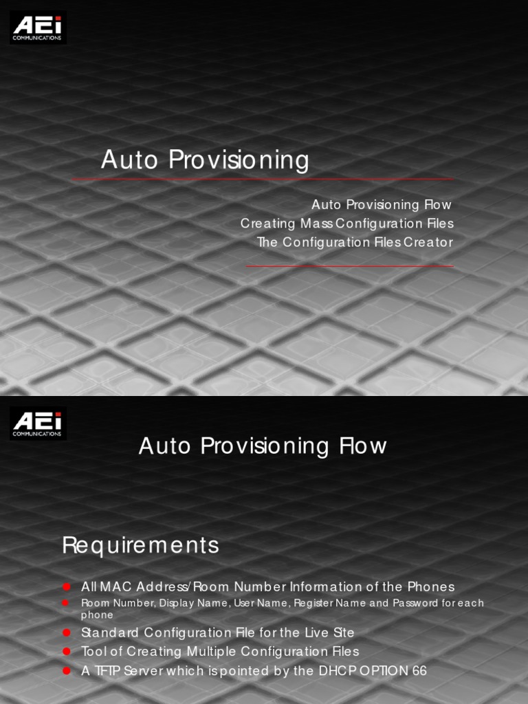 Auto Provisioning 1.01-1 | PDF | Network Architecture | Computing