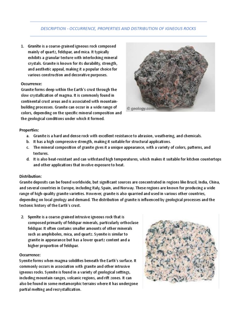 Petrology Part 2 | PDF | Clastic Rock | Granite
