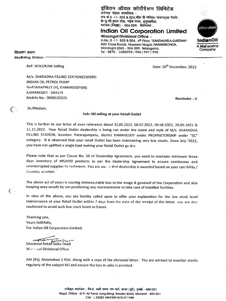 Annex 6 Letters+to+Dealer | PDF