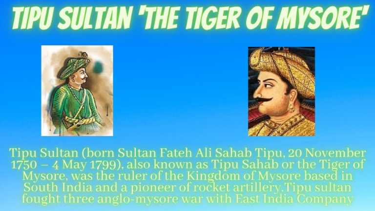 Tipu Sultan The Tiger of Mysore | PDF