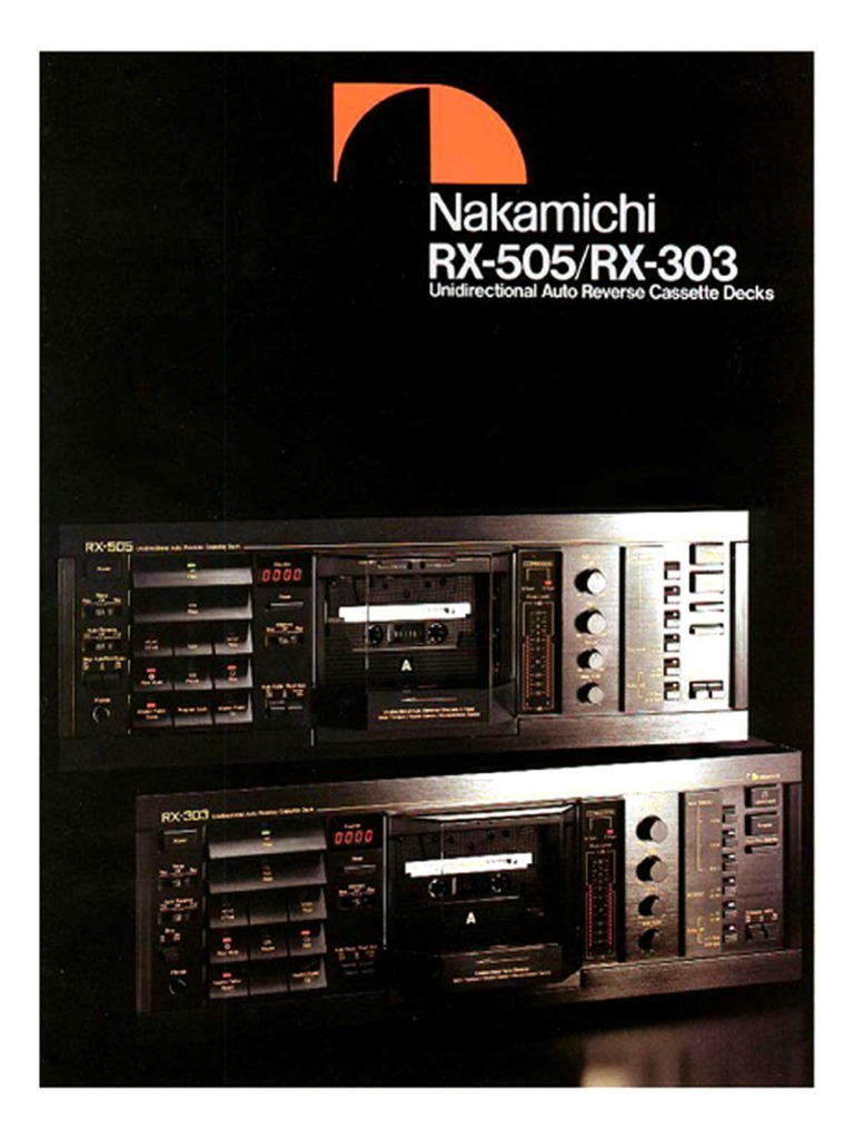 Nakamichi Rx303 Rx505 Brochure | PDF
