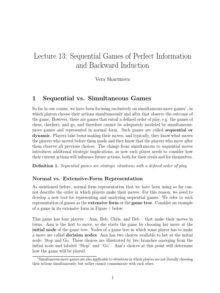 Module 4 Lecture 13 Pdf Game Theory Gaming