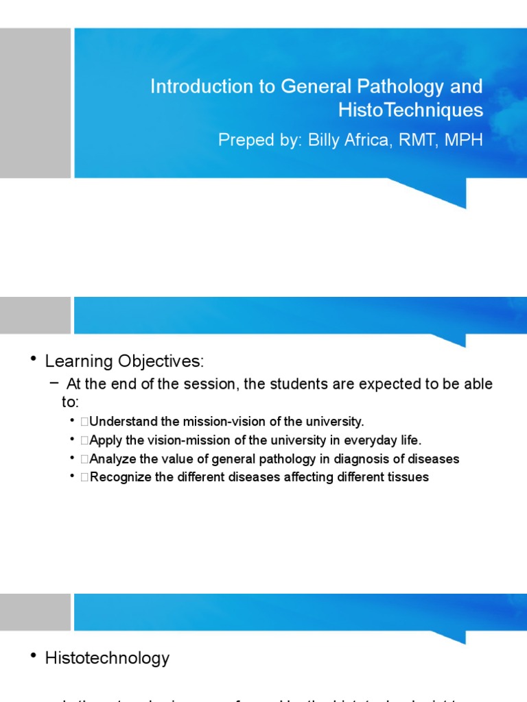 C. HPCT File Week 1 Introduction To General Pathology and ...