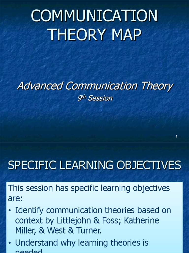 Communication Theories | PDF | Communication | Attitude (Psychology)