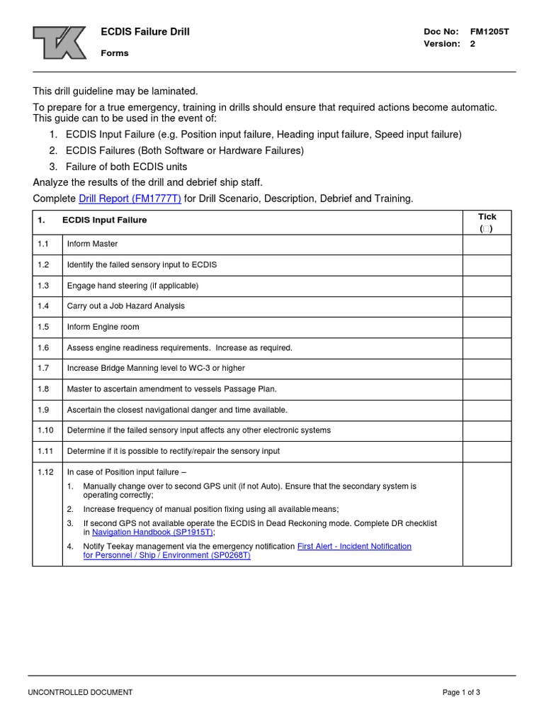 ECDIS Failure | PDF | Navigation | Computing