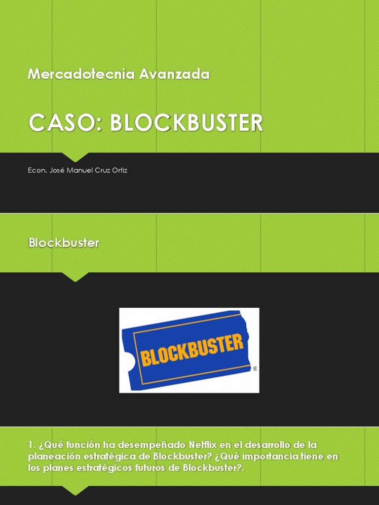 g3 Caso Blockbuster | PDF | Netflix | Marketing