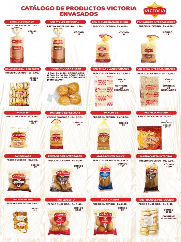 Catálogo Productos Envasados - Victoria | PDF