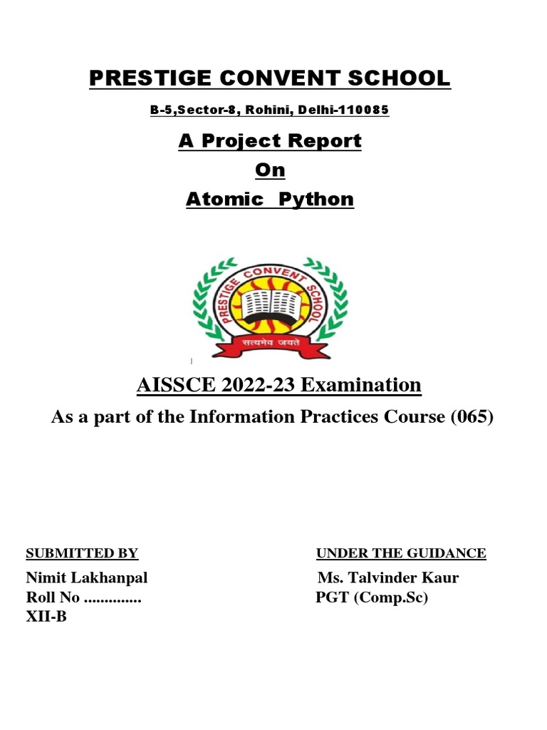 Atomic Python (IP) | Download Free PDF | Python (Programming Language) | Computer Programming