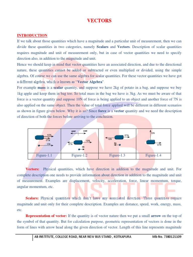 Vectors Ab Pdf Pdf Euclidean Vector Cartesian Coordinate System