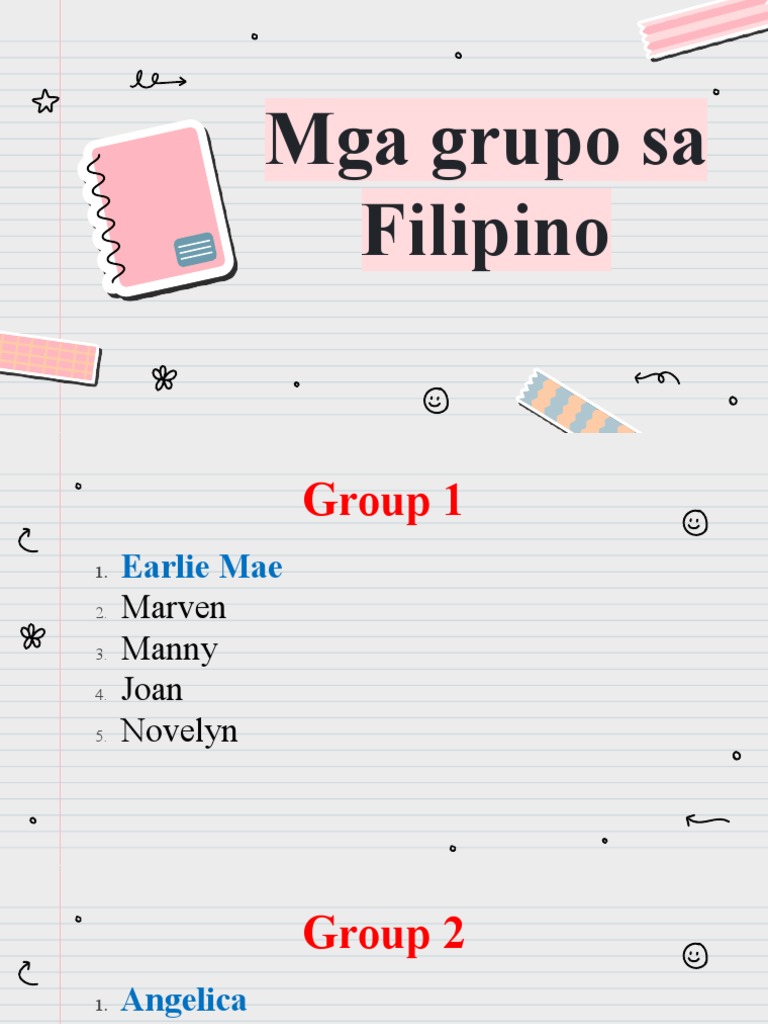 4Q Group Names in TLE & Fil | PDF