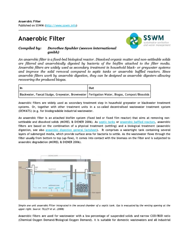 Anaerobic Filter | PDF