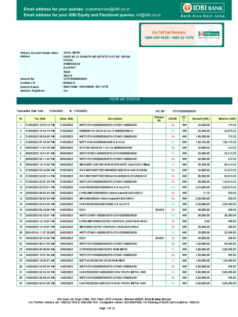 OpTransactionHistoryUX527 05 2023 | PDF | Economies | Banking Technology
