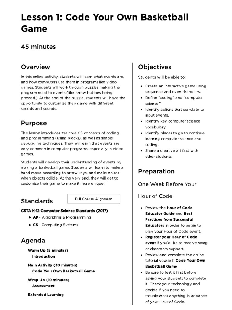 Bounce Pdf Computer Programming Lesson Plan