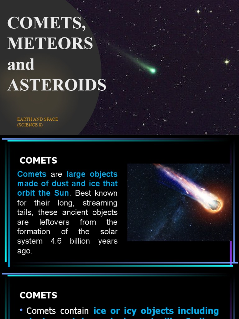 Comets Meteors and Asteroids | Download Free PDF | Comet | Asteroid