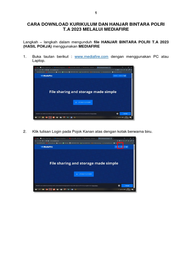 Petunjuk Download Hanjar 2023 | PDF