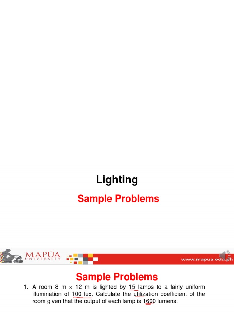 2 Lighting Systems P2 - Lighting Calculations | PDF | Lighting | Electrodynamics