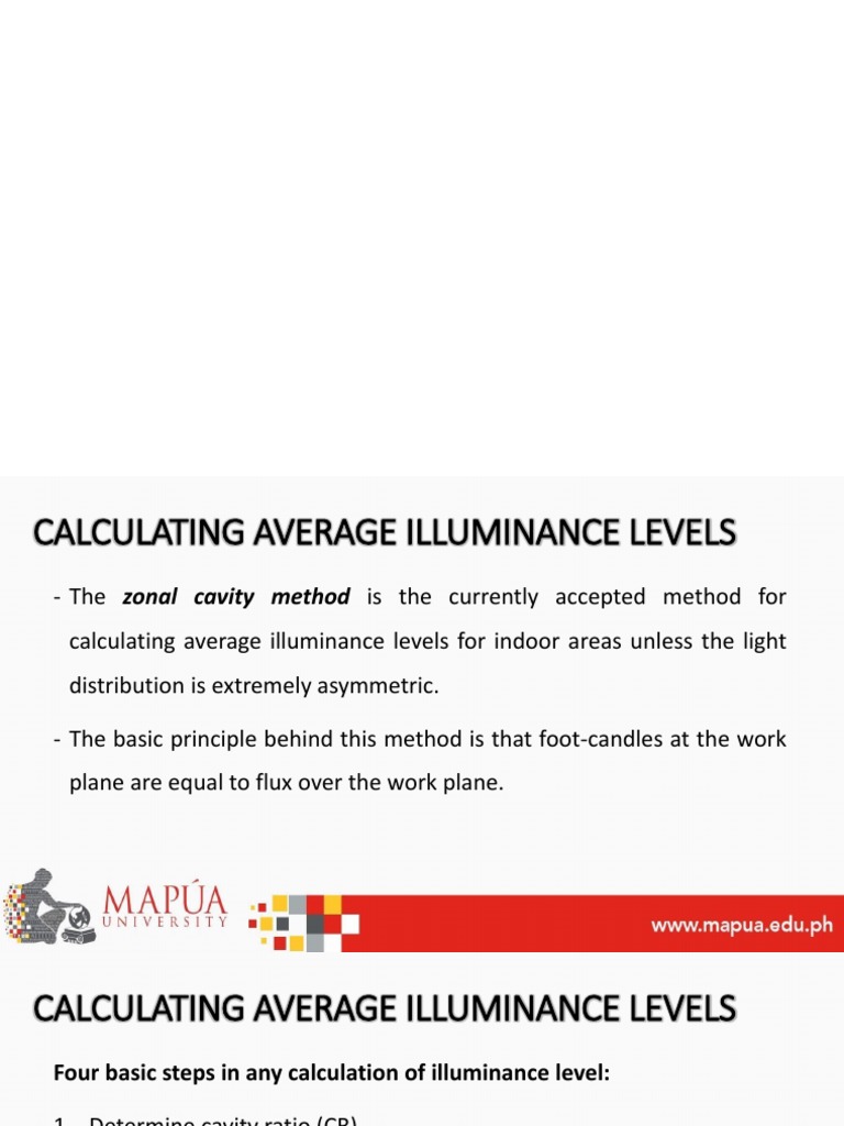 10 Lighting - CU and CR Calculation | PDF | Lighting | Area