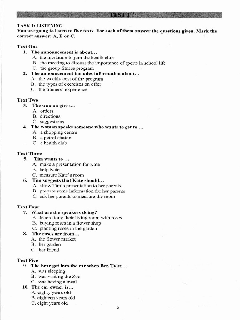 DG STNE 003 Test 1 | PDF