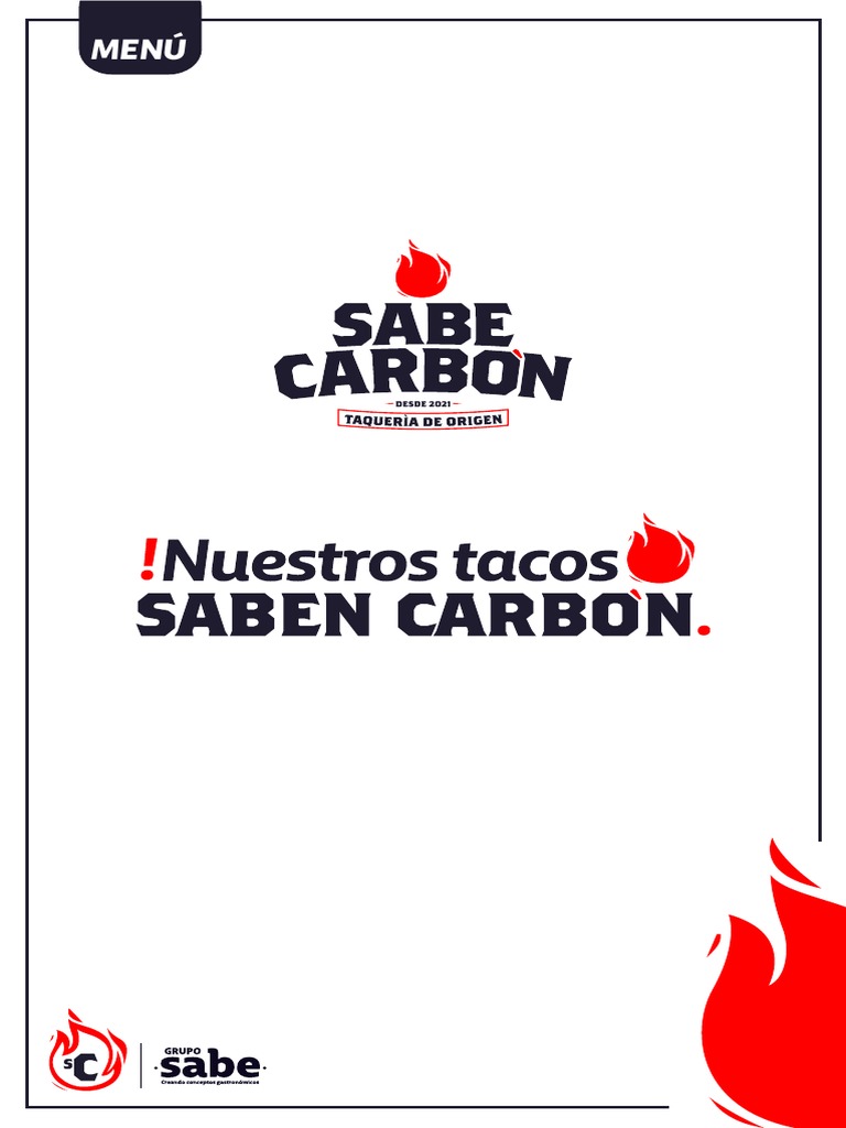 Menu Sabe Carbon | PDF | filete | Taco