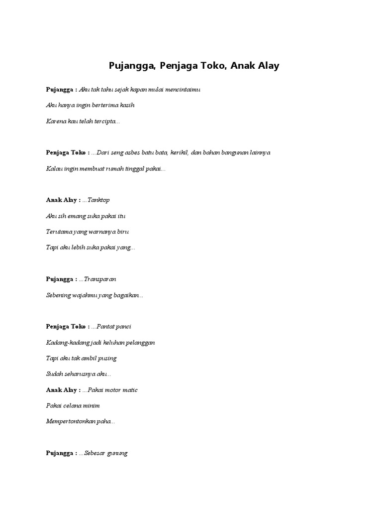 Puisi Berantai 3 Orang | PDF