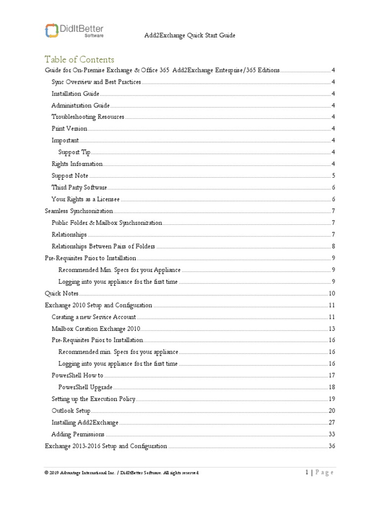 Add2Exchange Guide | PDF | Windows Registry | Microsoft Windows