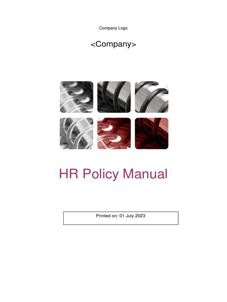 HR Policy Manual Template | PDF | Employment | Recruitment