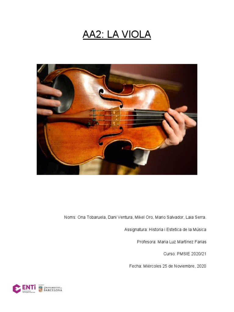 La Viola | PDF | Viola | Concierto