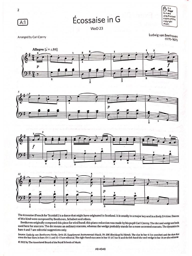 Abrsm Grade 2 2023-2024 | PDF