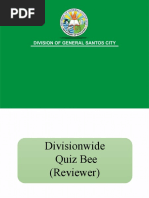 Quiz Bee in Araling Panlipunan (Grade 6) - Quizizz | PDF