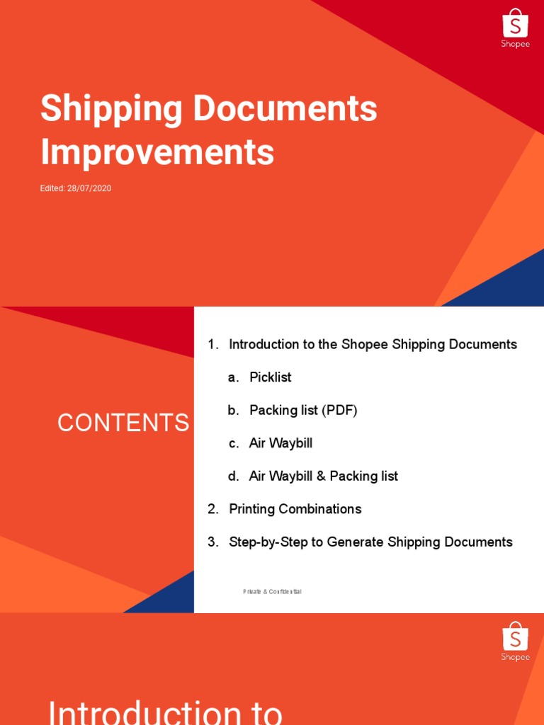 Shopee Shipping Documents Guide | PDF | Computing