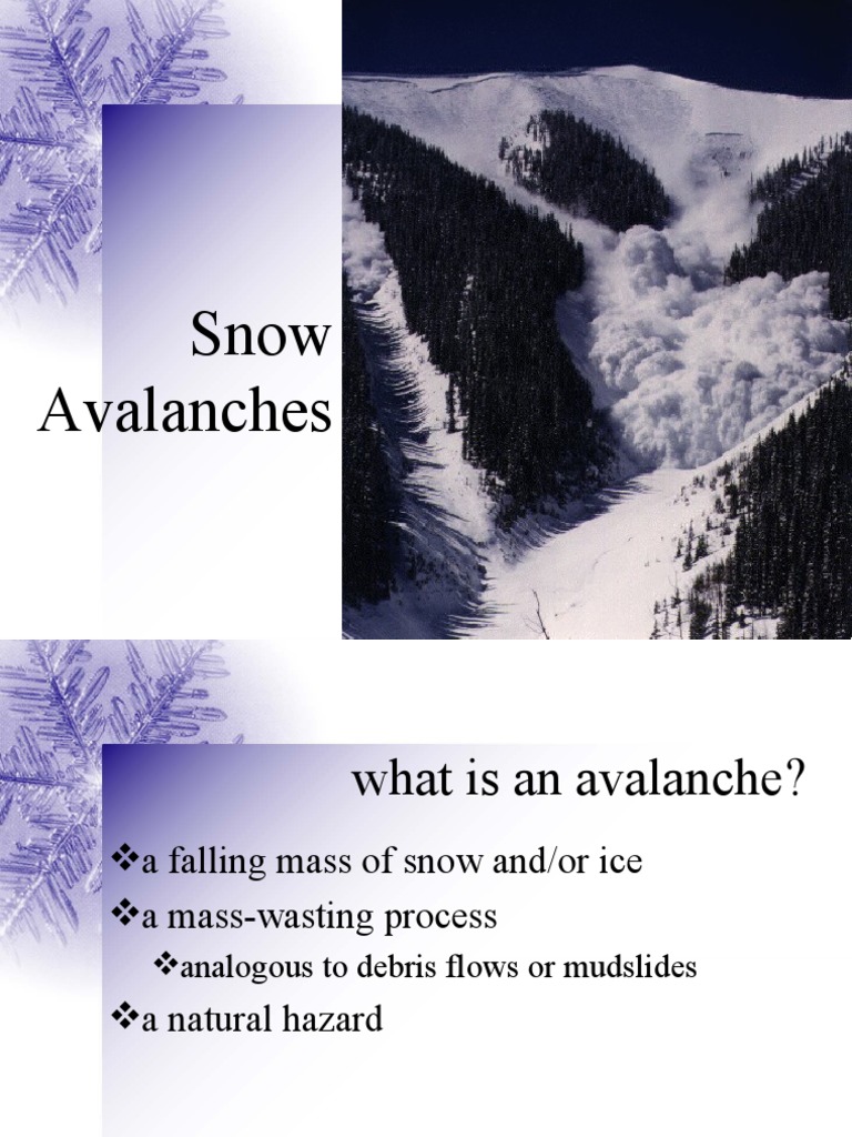Avalanches | PDF | Snow | Forms Of Water