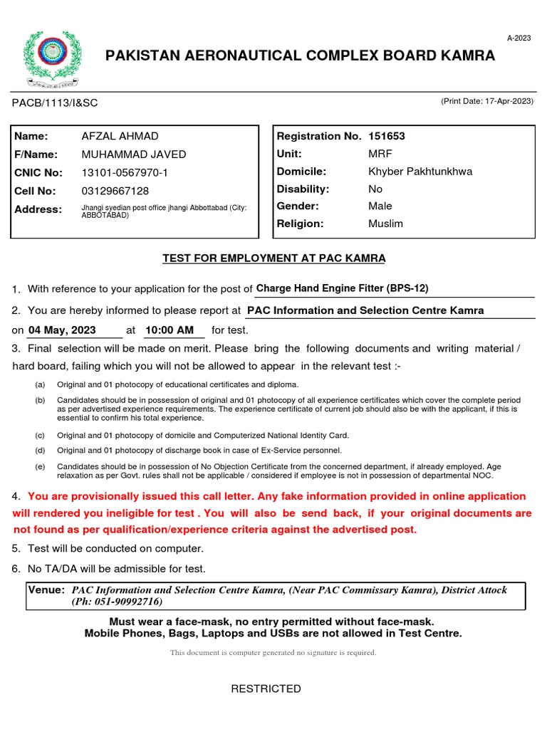 Candidate Profiles | PDF