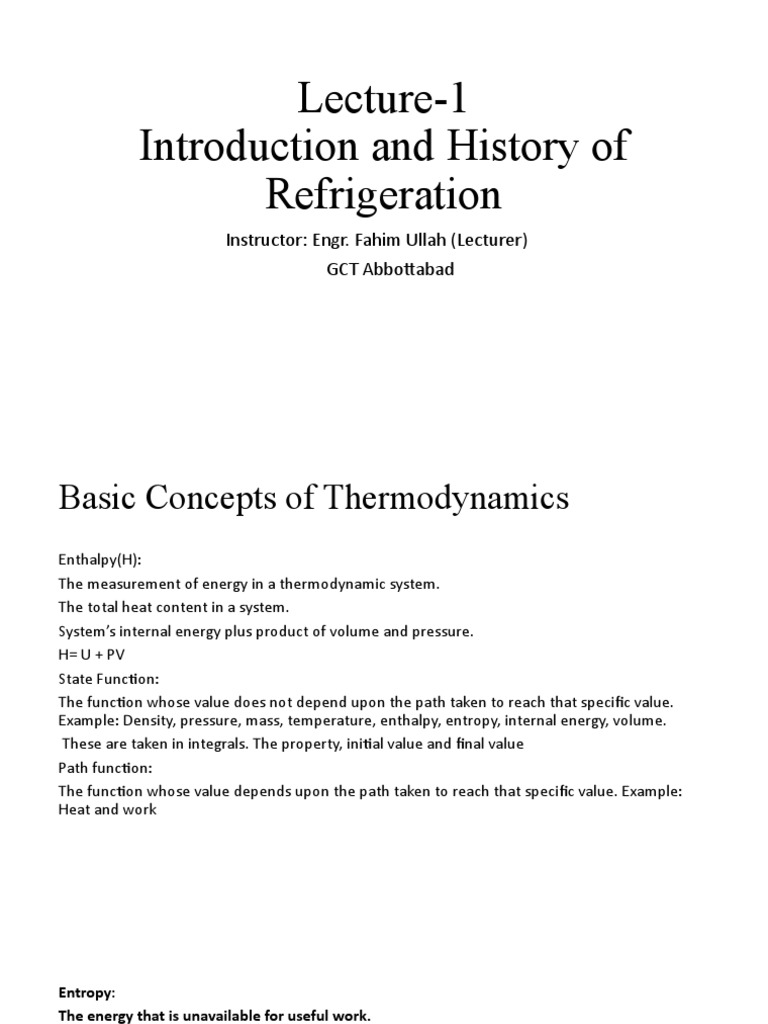 Lecture-1 Introduction and History | PDF | Heat | Entropy Lecture-1 Introduction and History | PDF | Heat | Entropy
