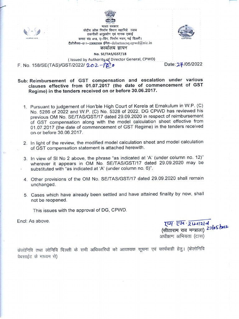 GST Circular May 2022 | PDF