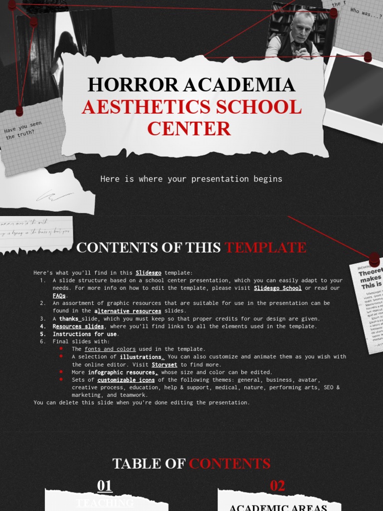 Horror Academia Aesthetic Overview | PDF | Planets | Solar System