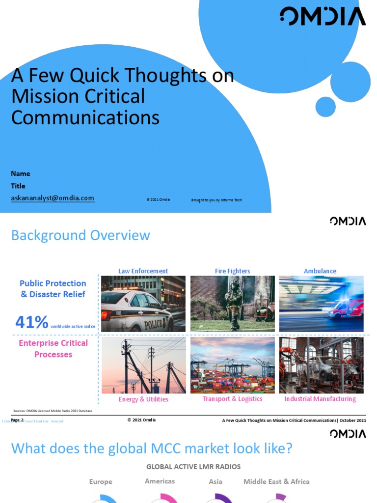 Thomas Lynch Executive Director of OMDIA Presentation | PDF ...