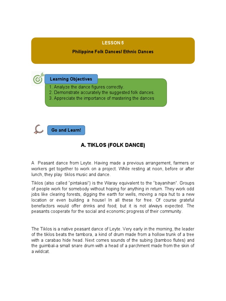 TIKLOS | PDF | Dances | Performing Arts