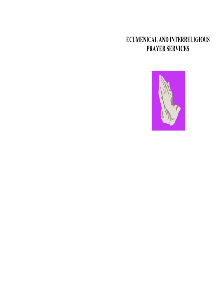 Ecumenical and Interreligious Prayer Guide | PDF | Ecumenism | Jesus