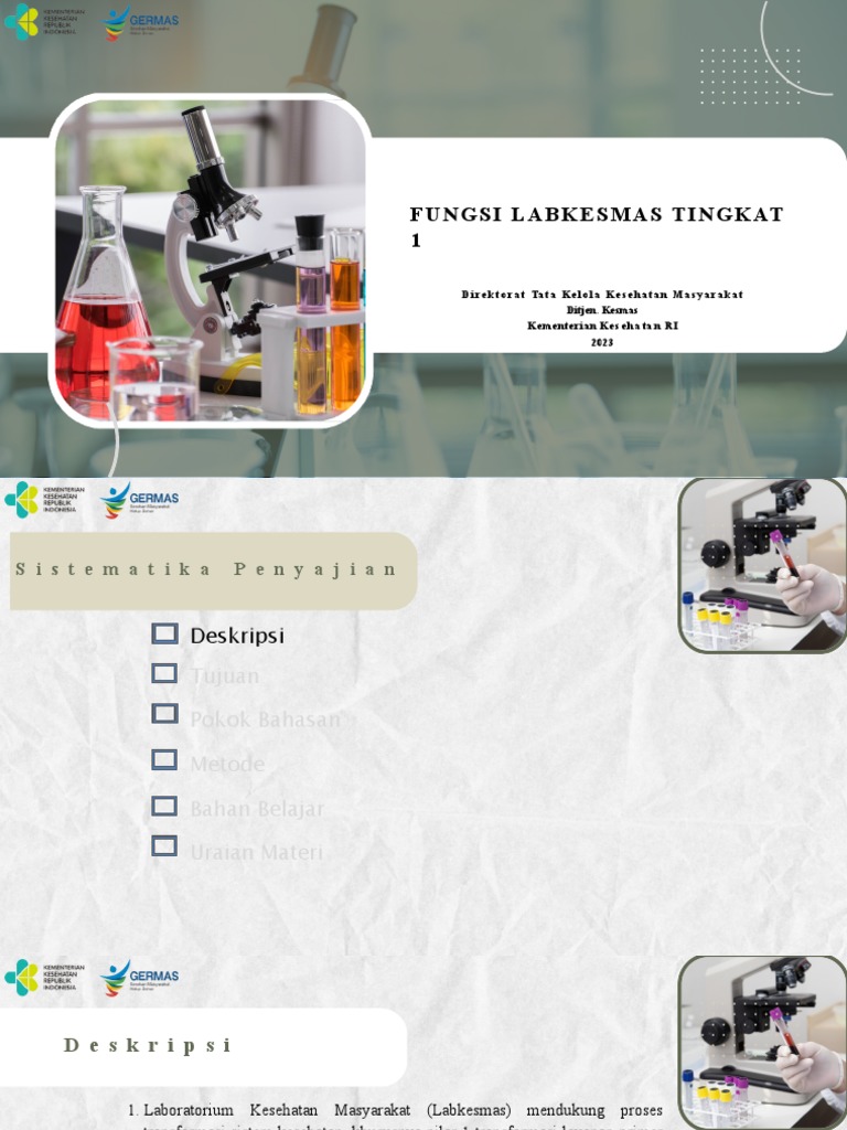 Materi 3. Fungsi Labkesmas TK 1 | PDF