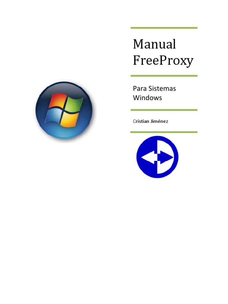 Manual FreeProxy | PDF | Servidor proxy | Ventana (informática)