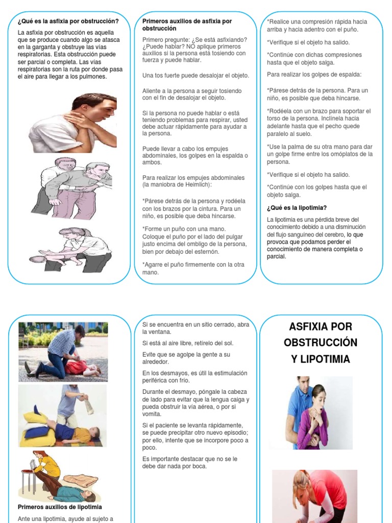 Asfixia Por Obstrucción y Lipotimia - Marcelo Torrez - 121009 | PDF ...