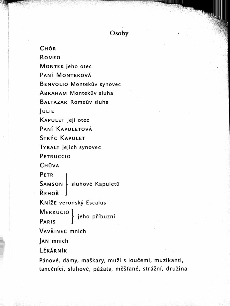 Romeo A Julie, Martin Hilský | PDF