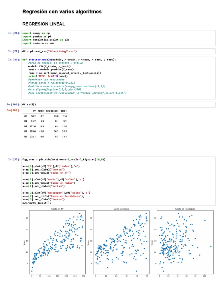 Variosalgoritmos Jupyter Notebook Pdf Applied Statistics Statistical Theory